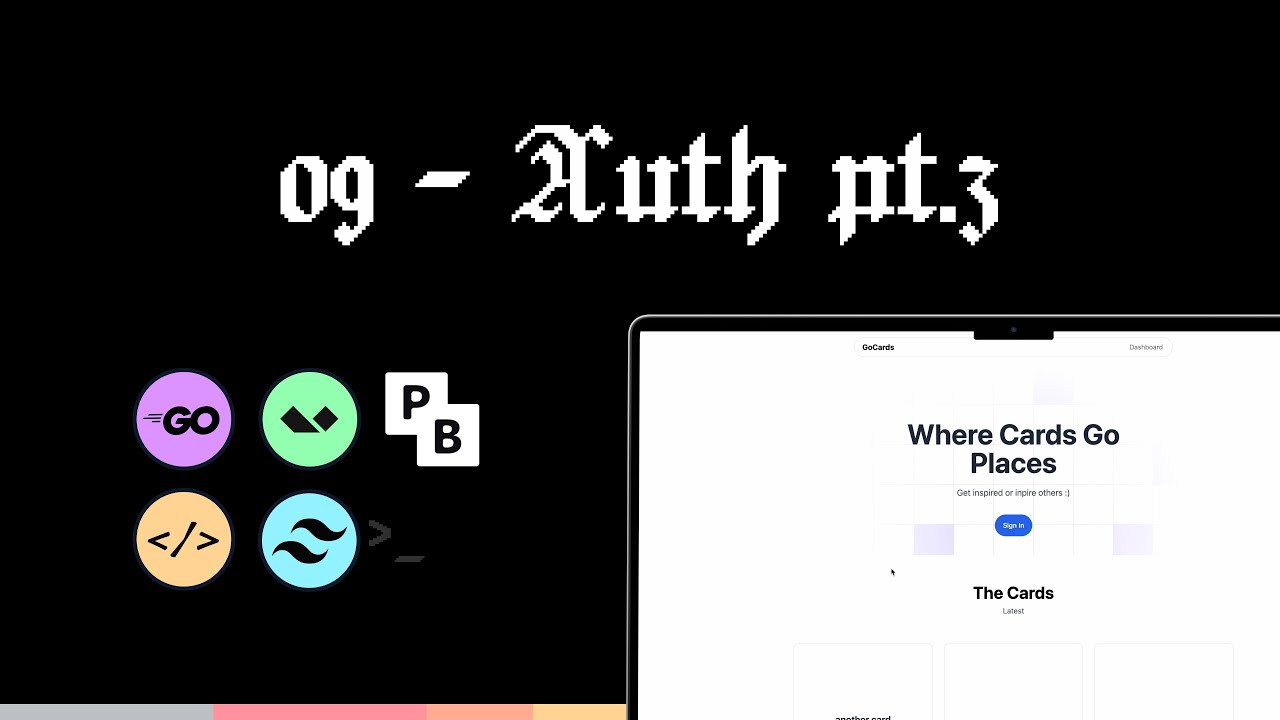 Build a Simple Full-stack App with Golang in 2 Hours! ( 09 - Auth Part 3 ) - YouTube