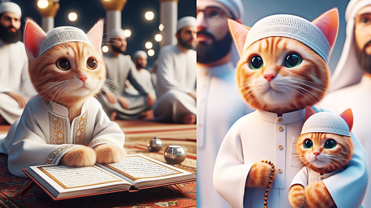 Cute cats in Ramadan! ️😻 #cat - YouTube