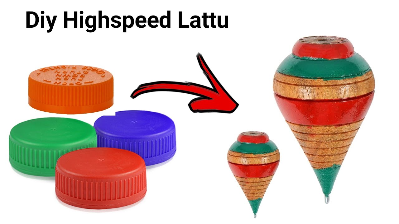 How to Make Lattu Latim at Home | Diy Homemade Latim Lattu Spinner ...