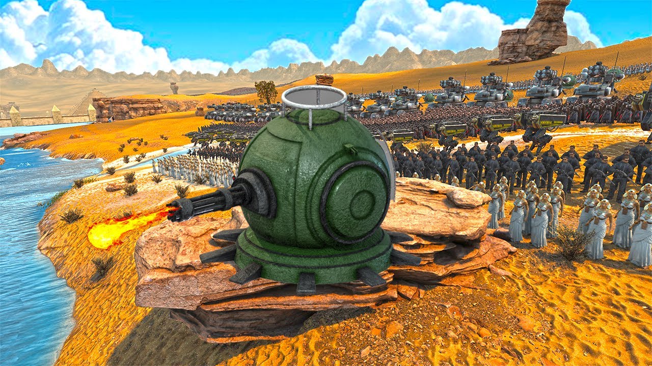 CYLINDER TURRET, FIRE DRONE & RAMBO VS 2.7 MILLION PYRAMID HEAD ...