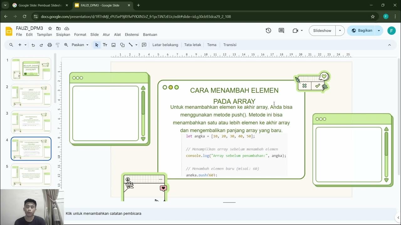TUGAS 3 DASAR PEMROGRAMAN MOBILE | Dasar Pemrograman JavaScript (menjelaskan) - YouTube
