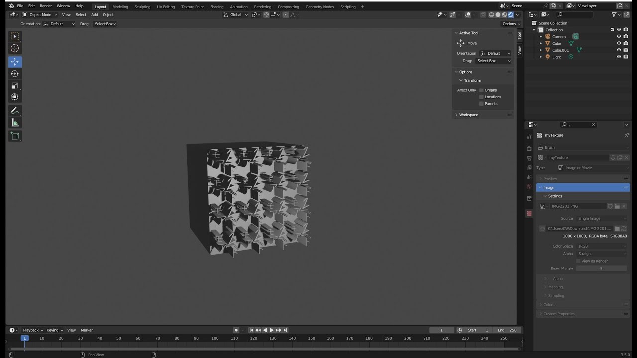 Generating real 3d texture as a mesh in blender - YouTube