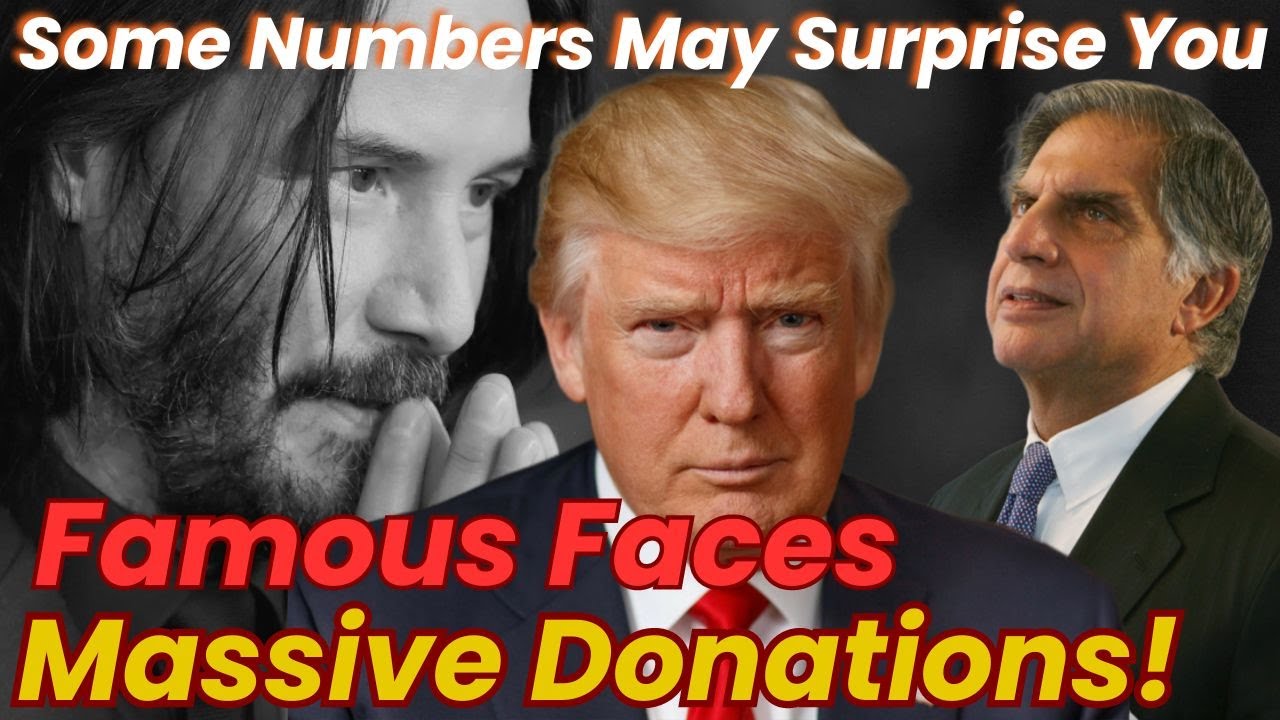 Top 10 Biggest Celebrity Donations: Stars with Golden Hearts - YouTube