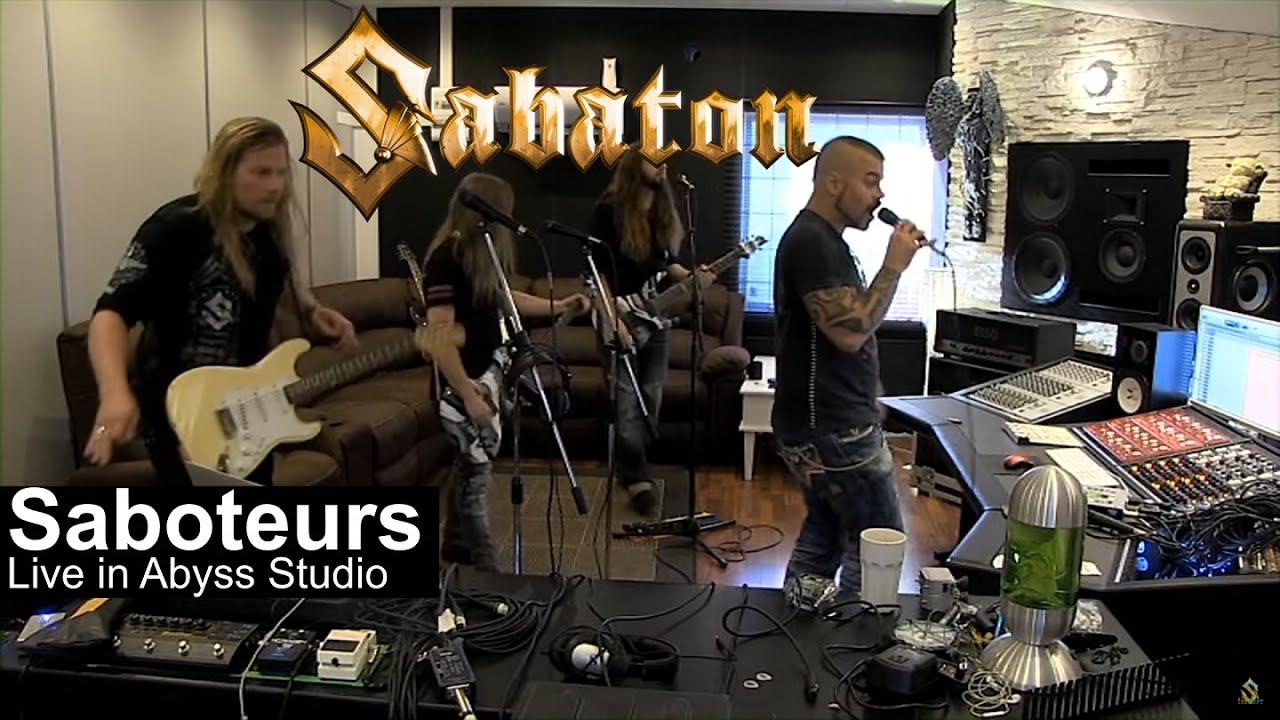 Sabaton - Saboteurs Studio Recording Live 2015 - YouTube