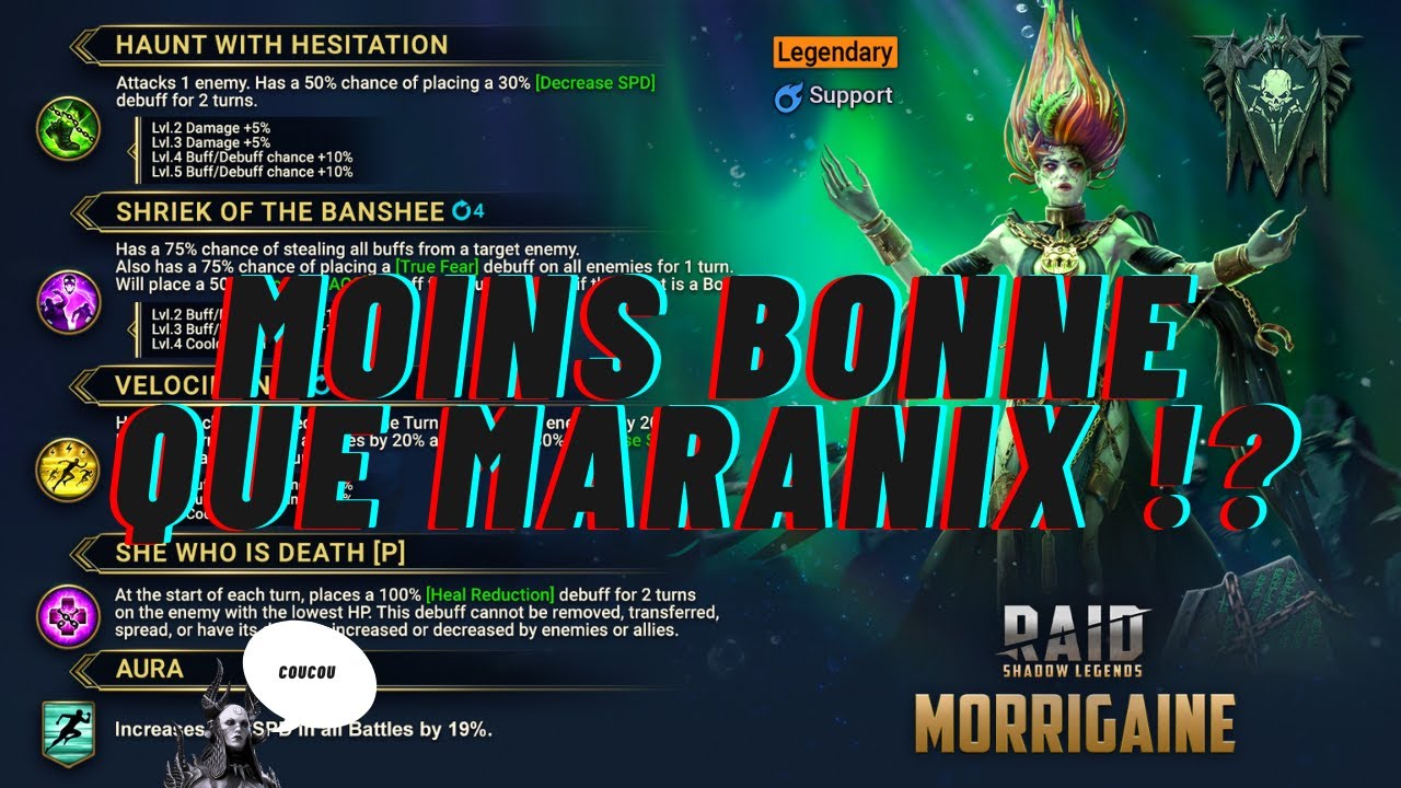 LE POINT RAID - Analyse du héros de la prochaine fusion Morrigaine ...
