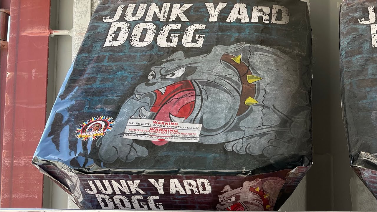 JUNK YARD DOGG - WARRIOR FIREWORKS 1/1 FINALE CAKE 182 SHOTS 4K 60FPS ...