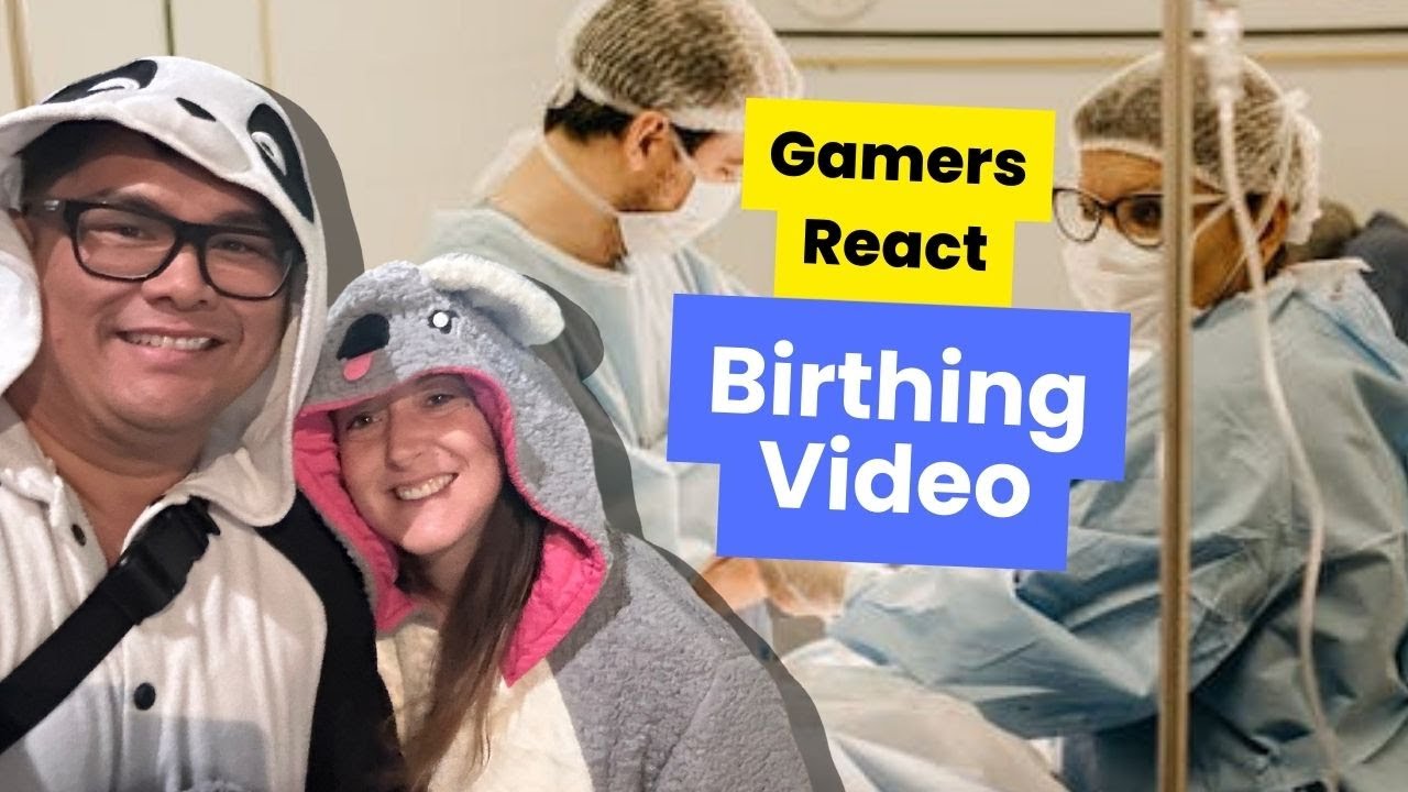 First time gamer parents react to an actual birthing video - YouTube