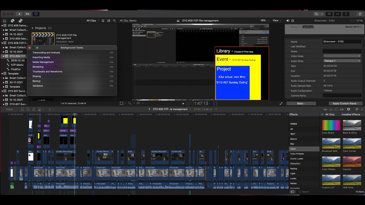 2112 #28 FCP File & Data management - YouTube