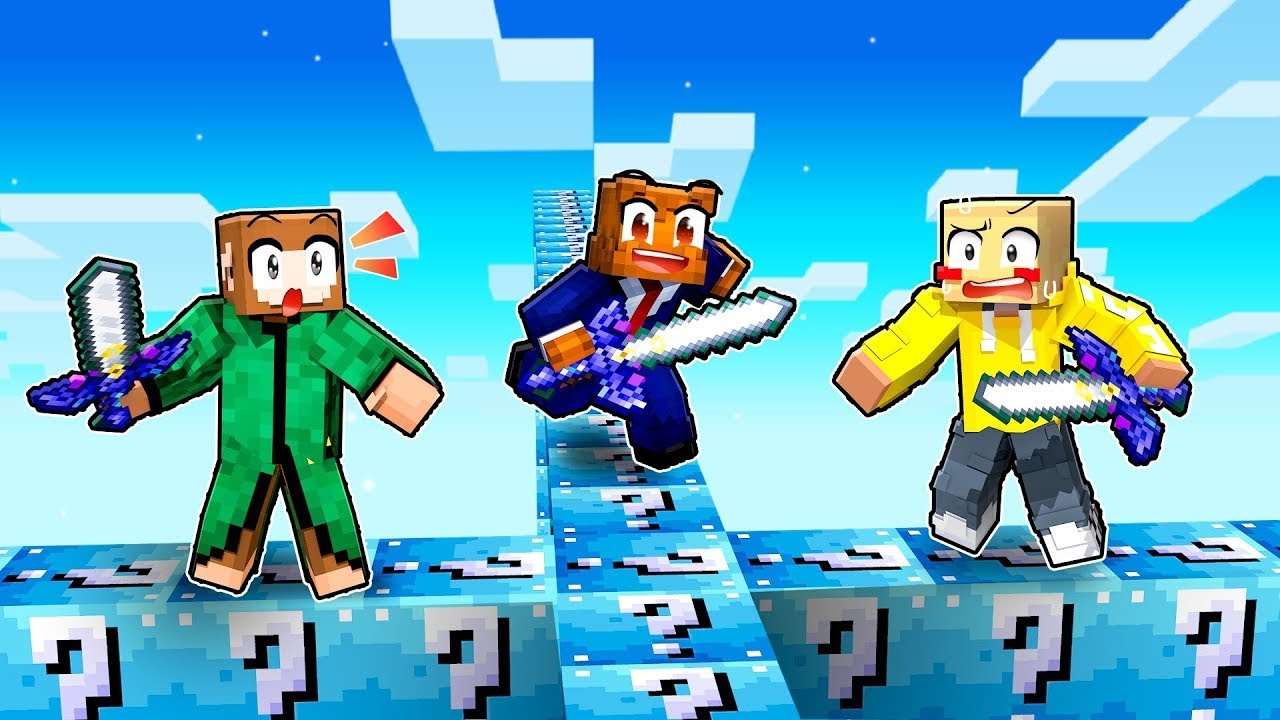 6-Player Minecraft Zelda Lucky Block Walls! - YouTube