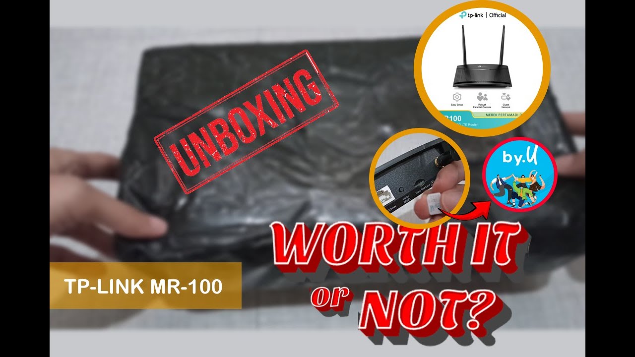 Unboxing WIFI Router 4G TP-LINK MR100, apakah bisa untuk internetan di ...