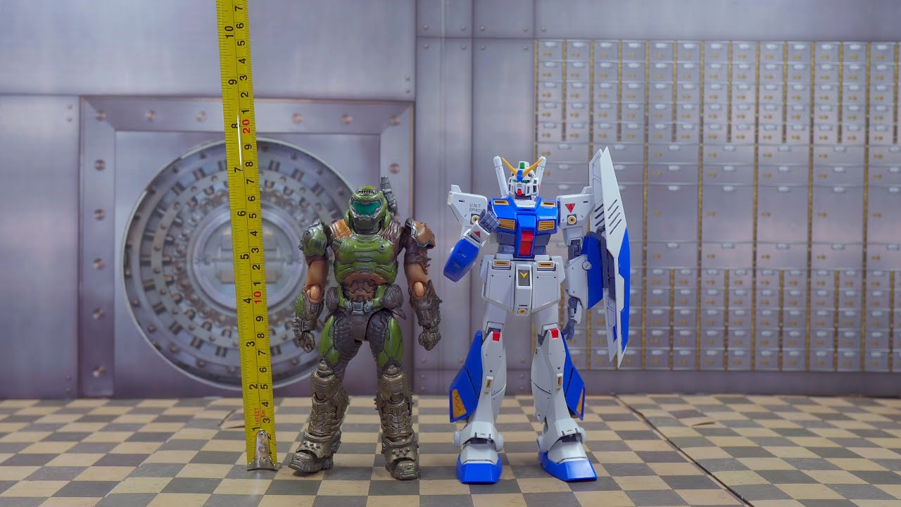 figma SP-140 Doom Slayer ARTICULATION & SIZE COMPARISON - YouTube