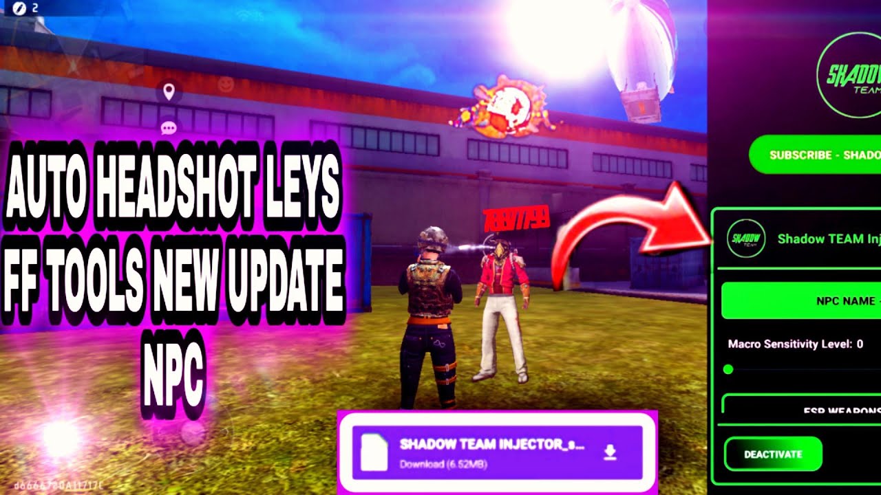FF TOOLS NEW UPDATE NPC WORKING 🤩 | HEADSHOT APP FOR FREE FIRE | NEW ...