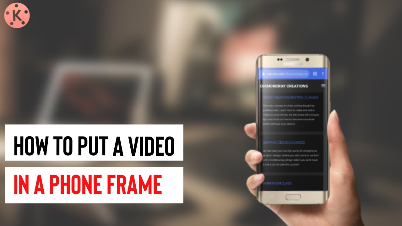 HOW TO ADD VIDEO IN PHONE FRAME - YouTube