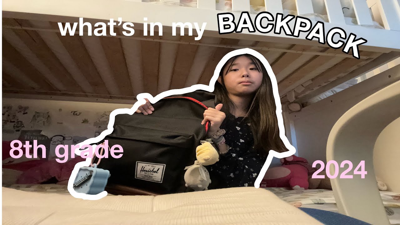 whats in my backpack 2024 // 8th grade - YouTube