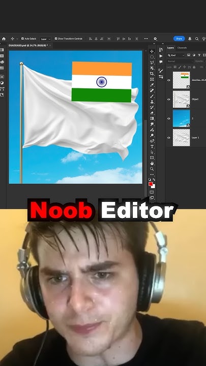 Tips Photoshop 2025-How to create flag#editing #photoshop #photoediting ...