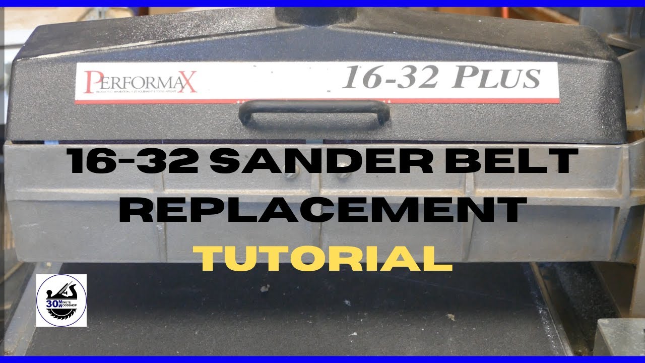 TUTORIAL - Performax Sander 16 -32 Conveyor Replacement - YouTube