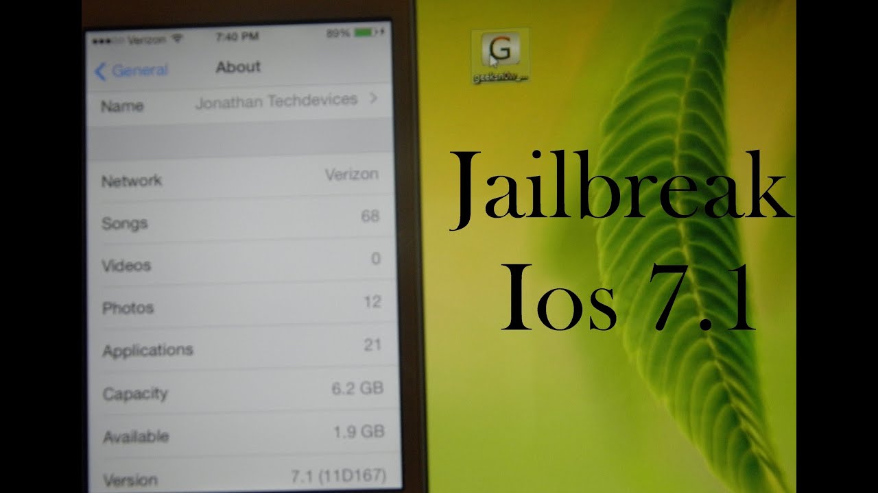 How to jailbreak iPhone 4 ios 7.1 - YouTube