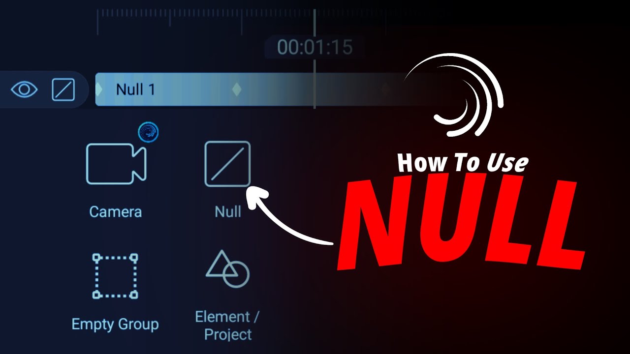How to use Null Object in Alight Motion - YouTube