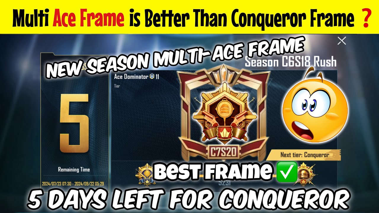 NEW SEASON MULTI-ACE FRAME IS BETTER THAN CONQUERORFRAME⁉️| CONQUEROR ...