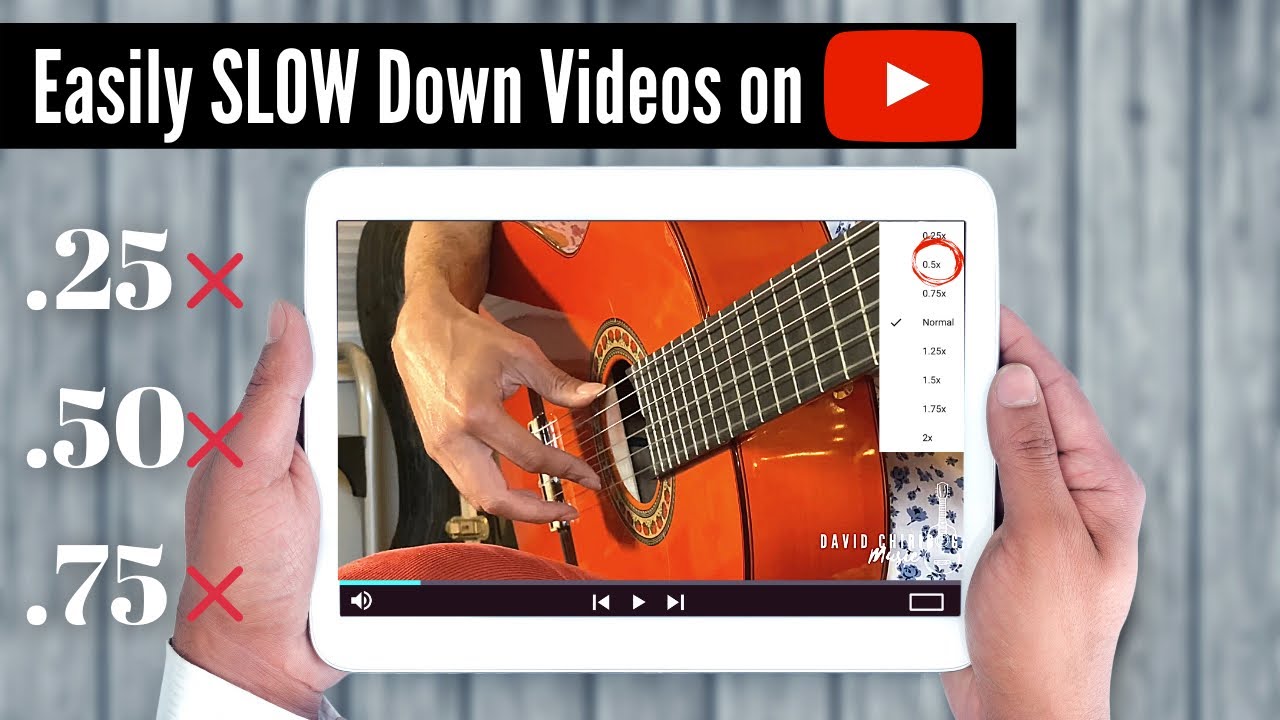 How to Easily Slow Down Any YouTube Video | Essential Guitar Learning ...
