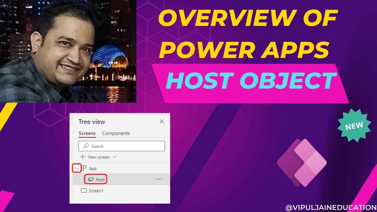 Host object in Power Apps - YouTube