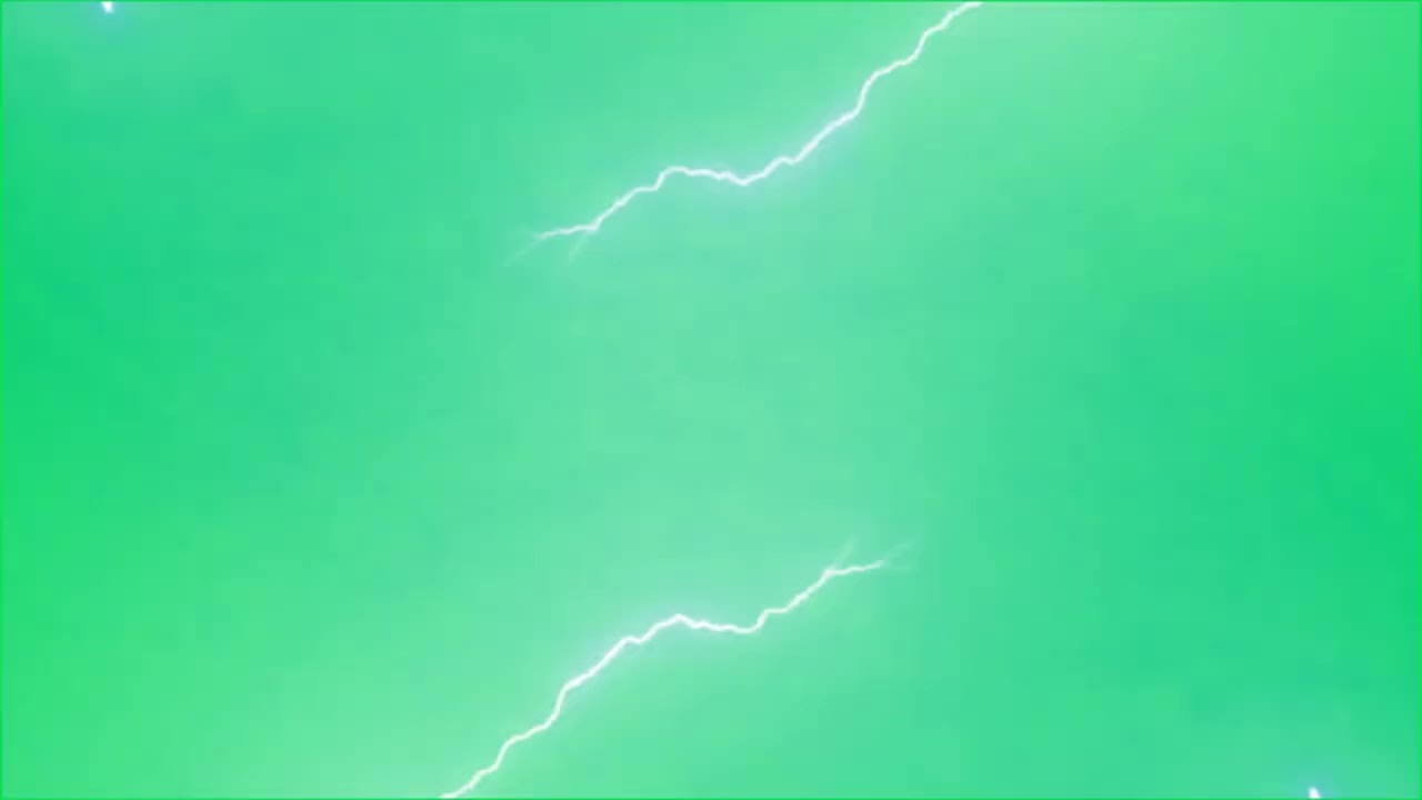 Strike Lightning With Sound ⚡ Green screen | Green screen video ...