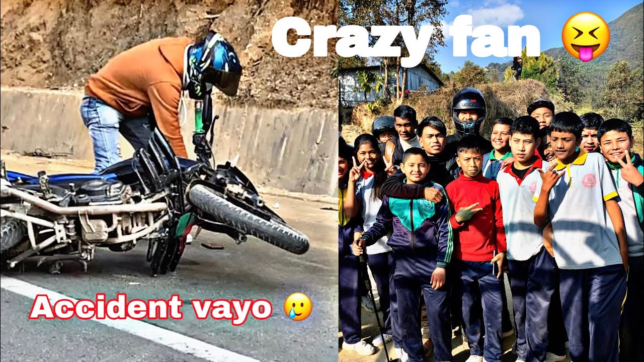 Crazy fan at Chunikhel 😲accident vayo guys😭 Friday off-road group ride🏍@mbbooster5757 #vlogs ...