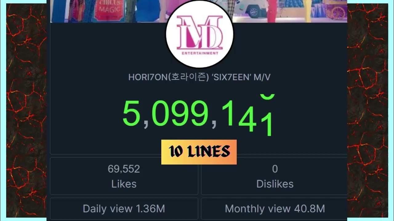 HORI7ON 10 Minutes LIVE Views COUNT @Mnet - YouTube