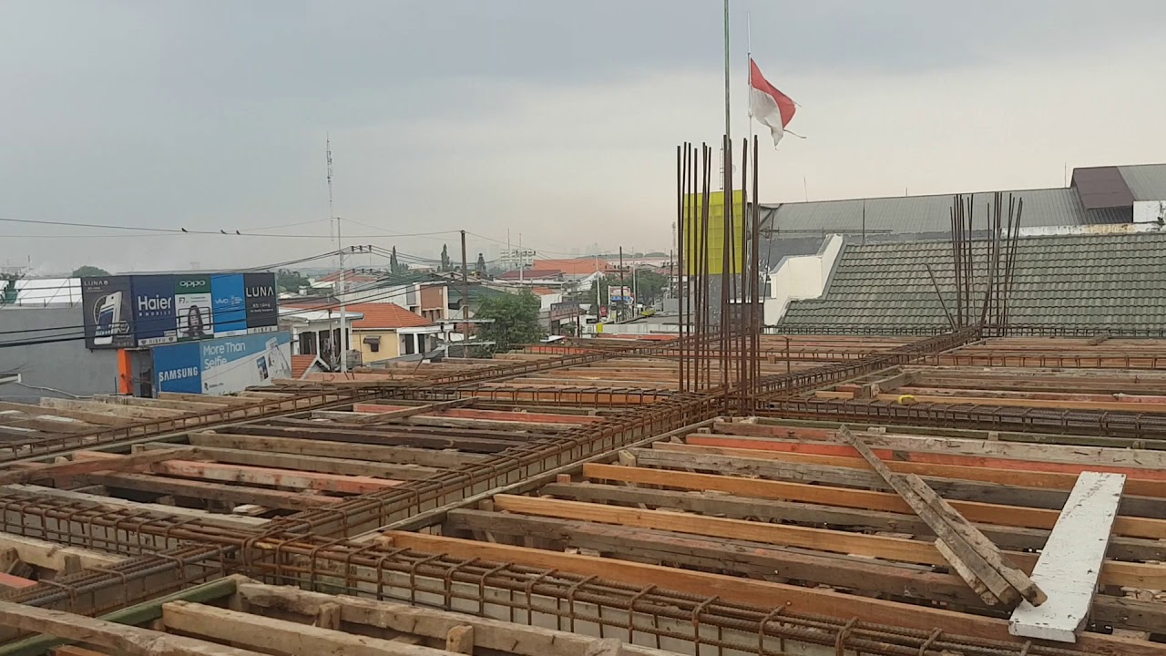 Struktur besi balok selesai - YouTube