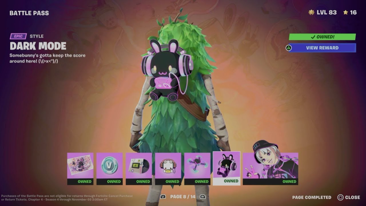 How to Unlock Dark Mode BackBling style in Fortnite | Battle Pass ...