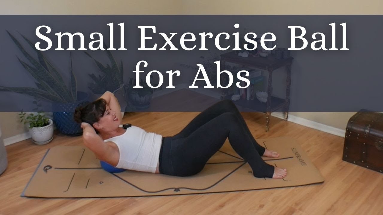 Small Stability Ball Workout for Abs | 20 Beginner Pilates Mat Workout ...
