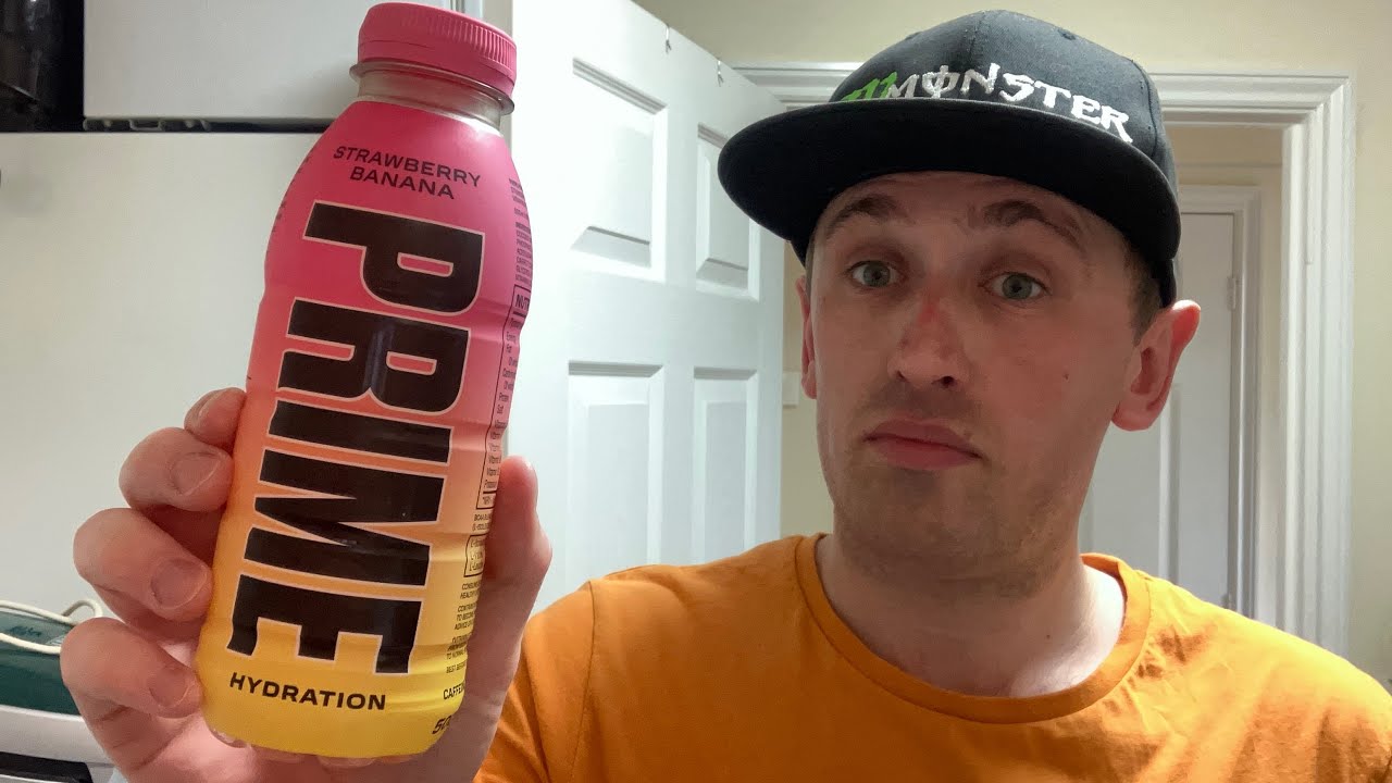 Drink Review • Prime: Hydration; Strawberry Banana - YouTube