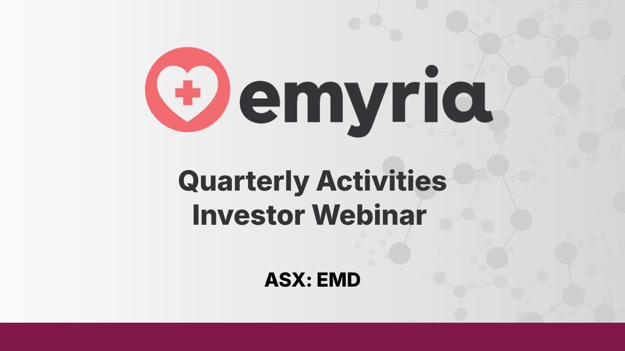 Emyria (ASX: EMD) December Quarterly Investor Webinar - YouTube
