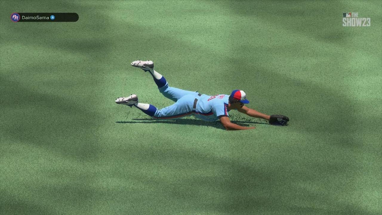 Big diving catch from Timothy MLB The Show - YouTube