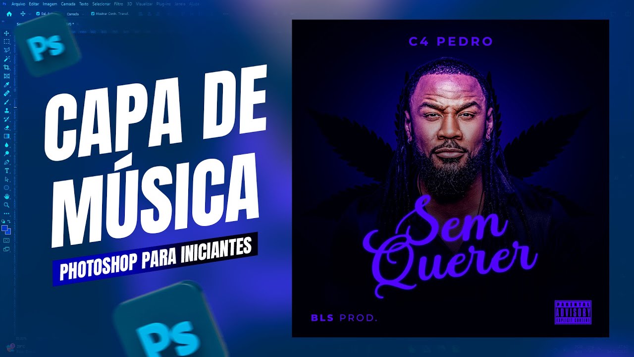 COMO FAZER CAPA DE MUSICA | PHOTOSHOP TUTORIAL | Photoshop para ...