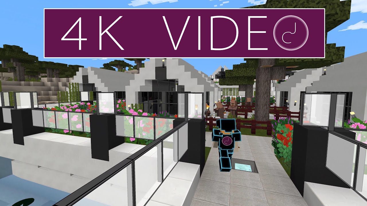 4K MINECRAFT CITY TOUR - QUARTZ CITY - YouTube