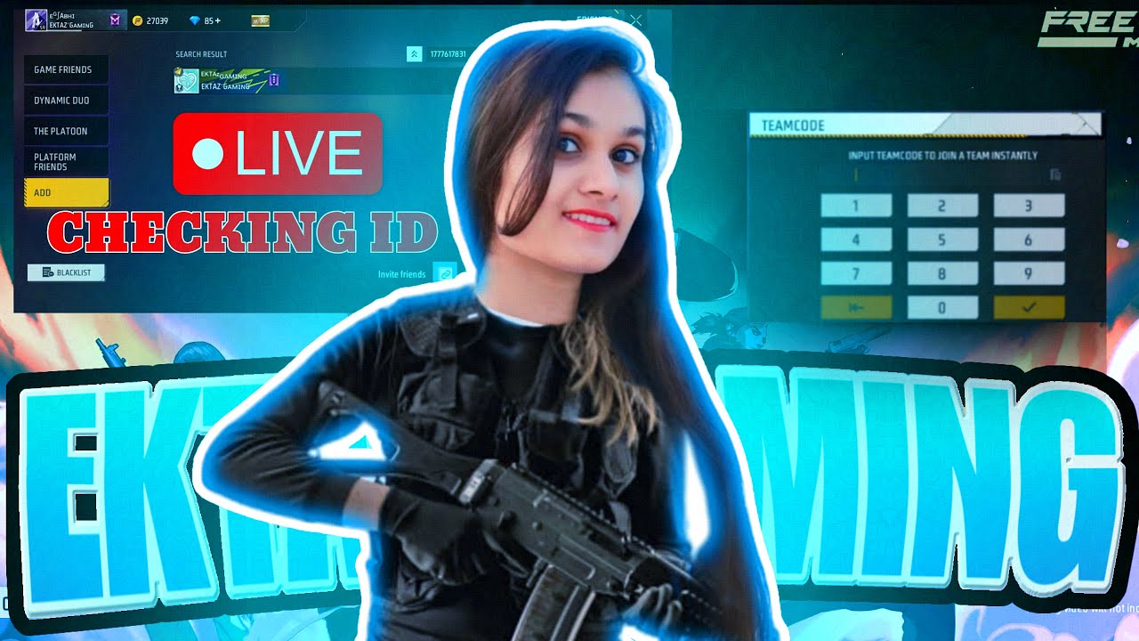 Free Fire Ranked Push FreeFire Girl Live Freefire Custom Room # ...