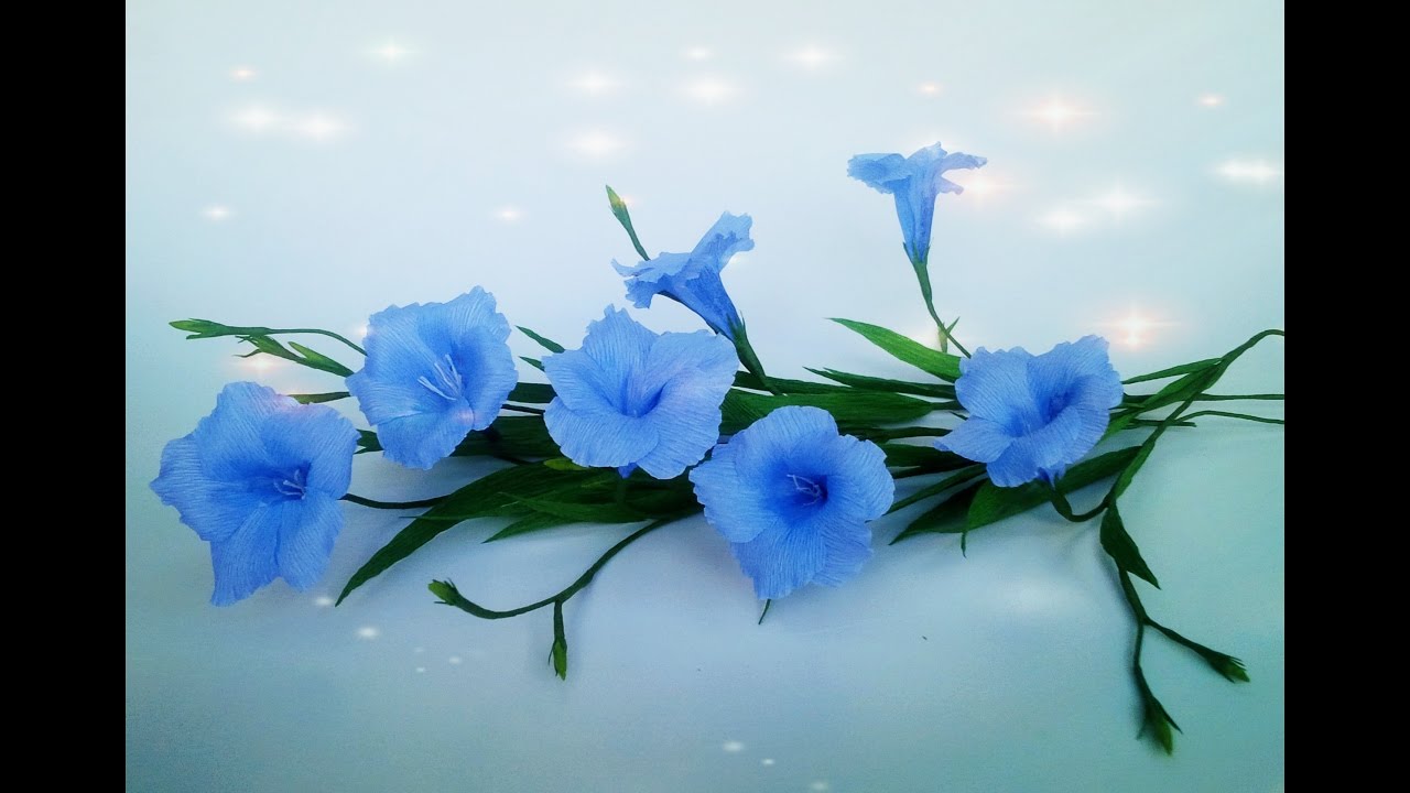 How To Make Mexican Petunia Texas Flower From Crepe Paper Craft ...