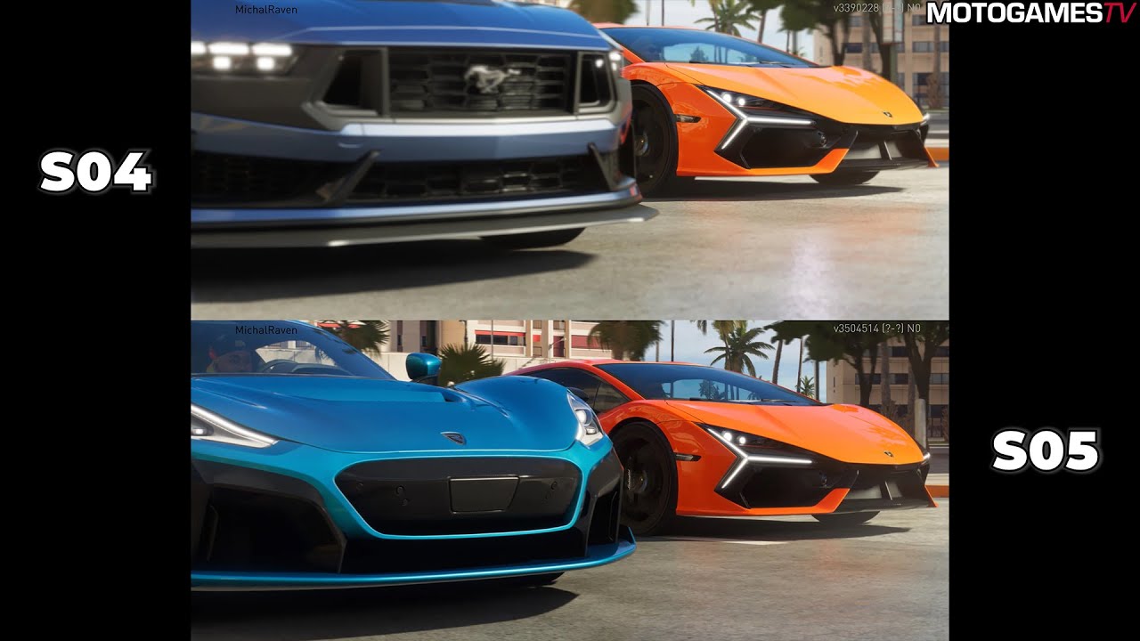 The Crew Motorfest - Start Menu Comparison (Season 4 vs Season 5) - YouTube