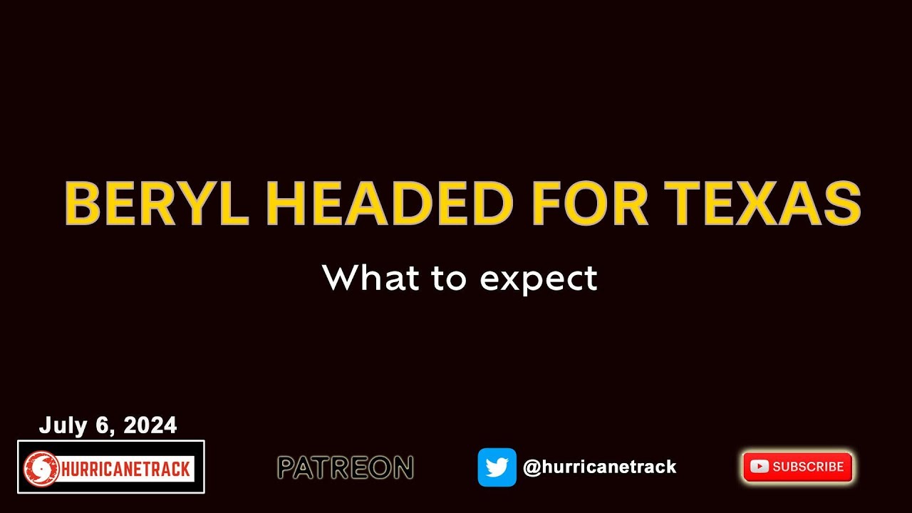 What to Expect as Beryl Heads for Texas - YouTube