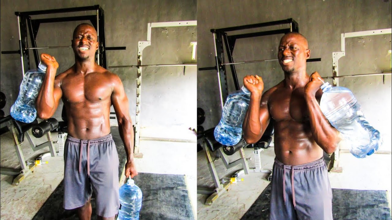 How i built my Abs using water bottles!! - YouTube