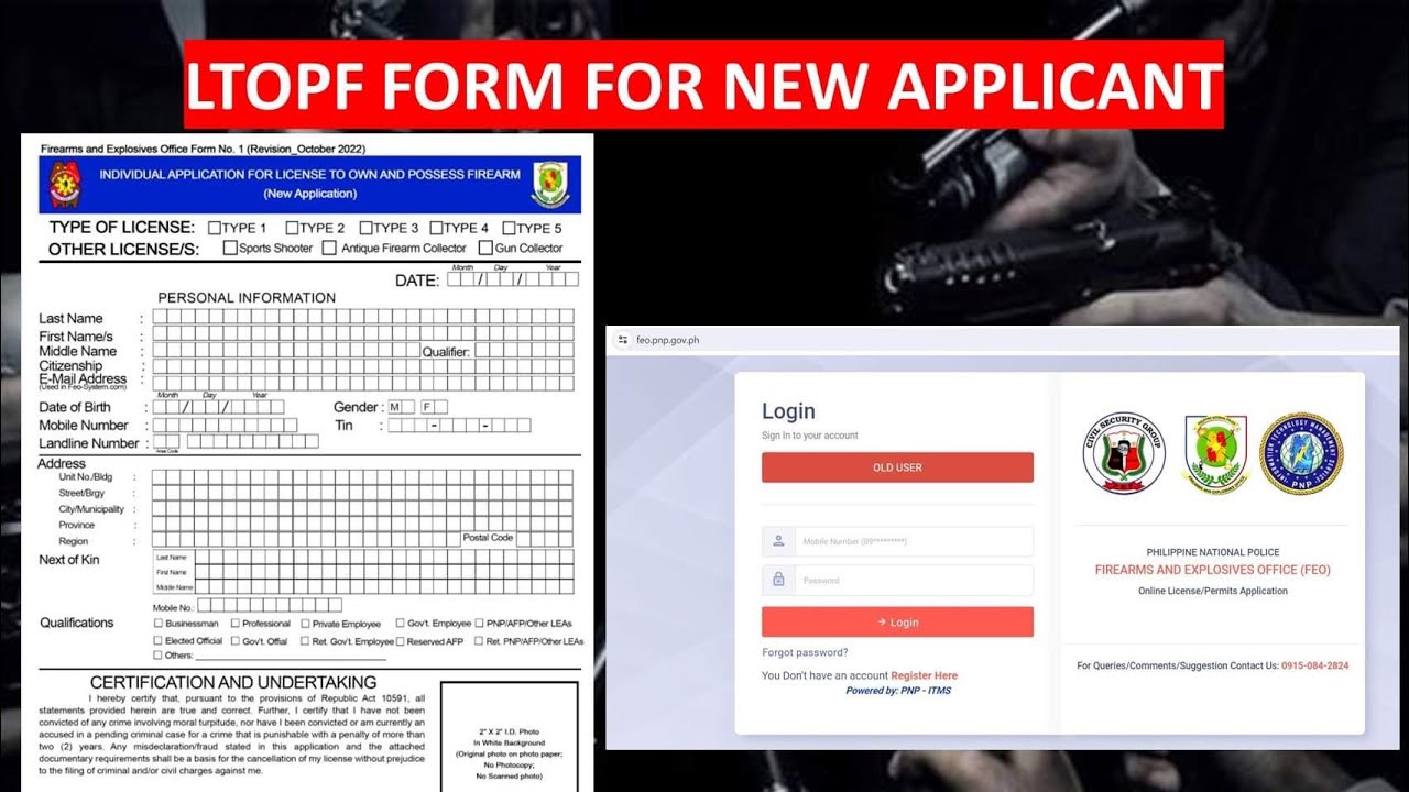 APPLYING NEW LTOPF APPLICANT IN YouTube