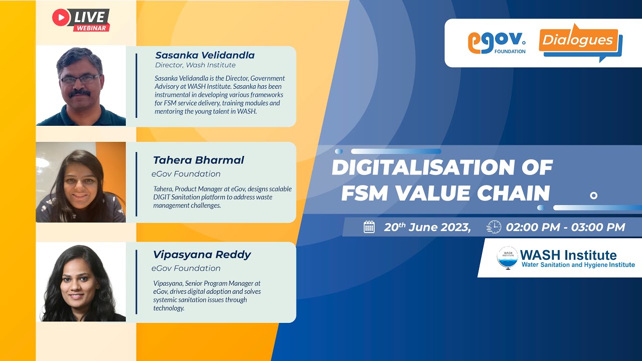 eGov Dialogues | Digitalisation of FSM value chain - YouTube