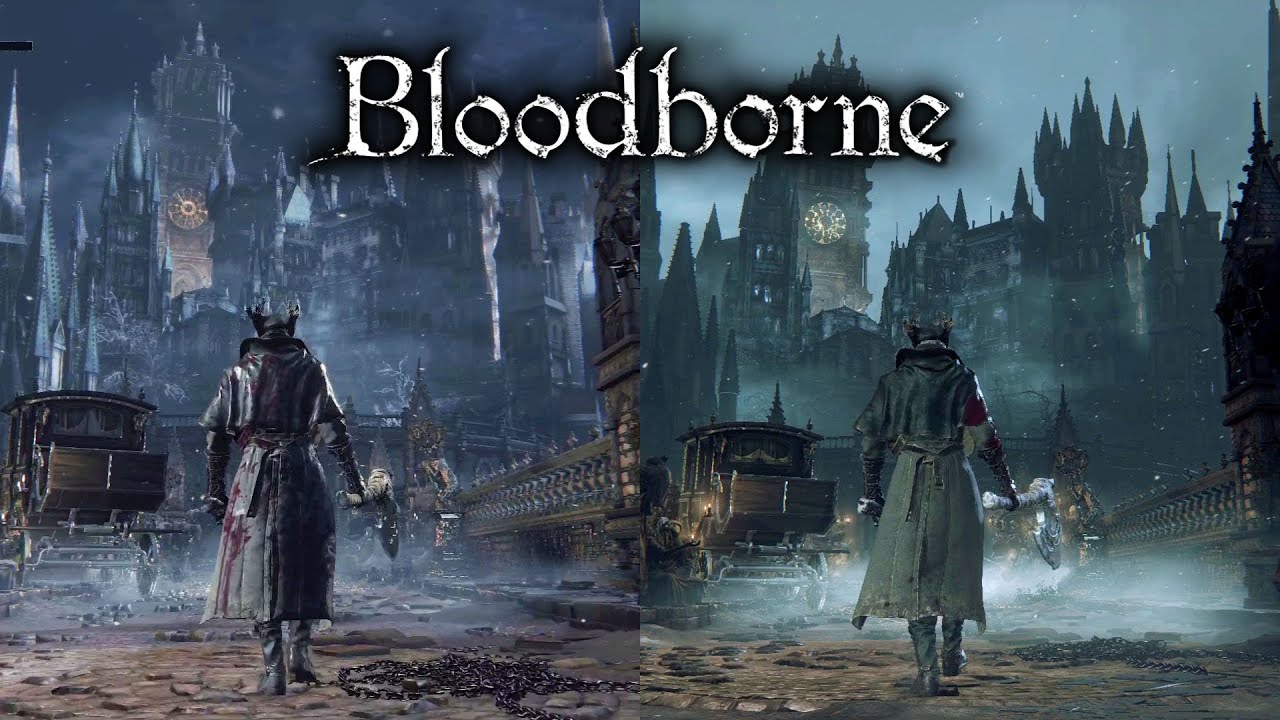 The VISUAL Style of BLOODBORNE: Alpha Vs. Final Version - YouTube