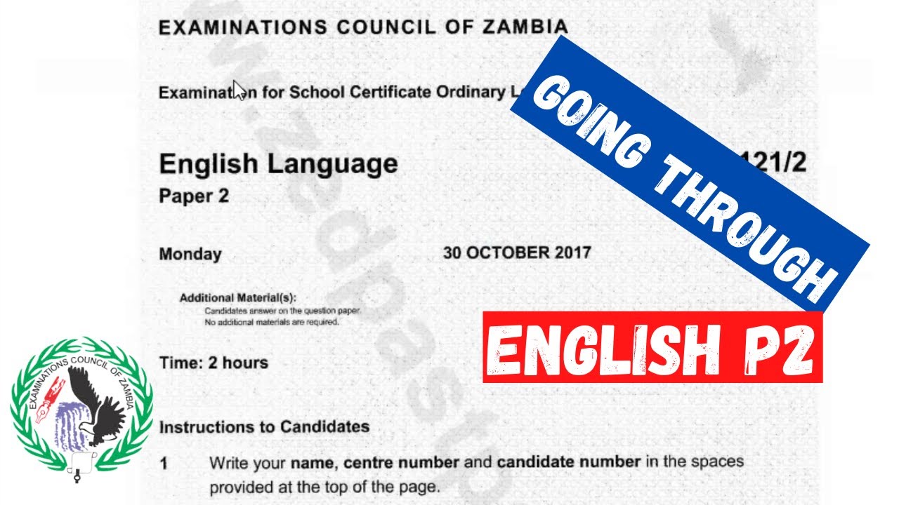How to answer English Paper 2 2017 Part 2 - YouTube
