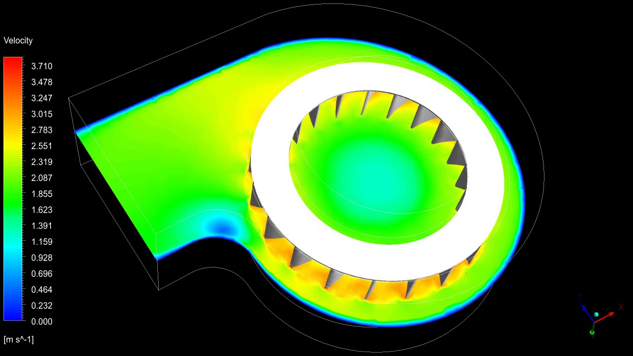 Fluid simulation of Centrifugal Blower using Sliding mesh method in ...