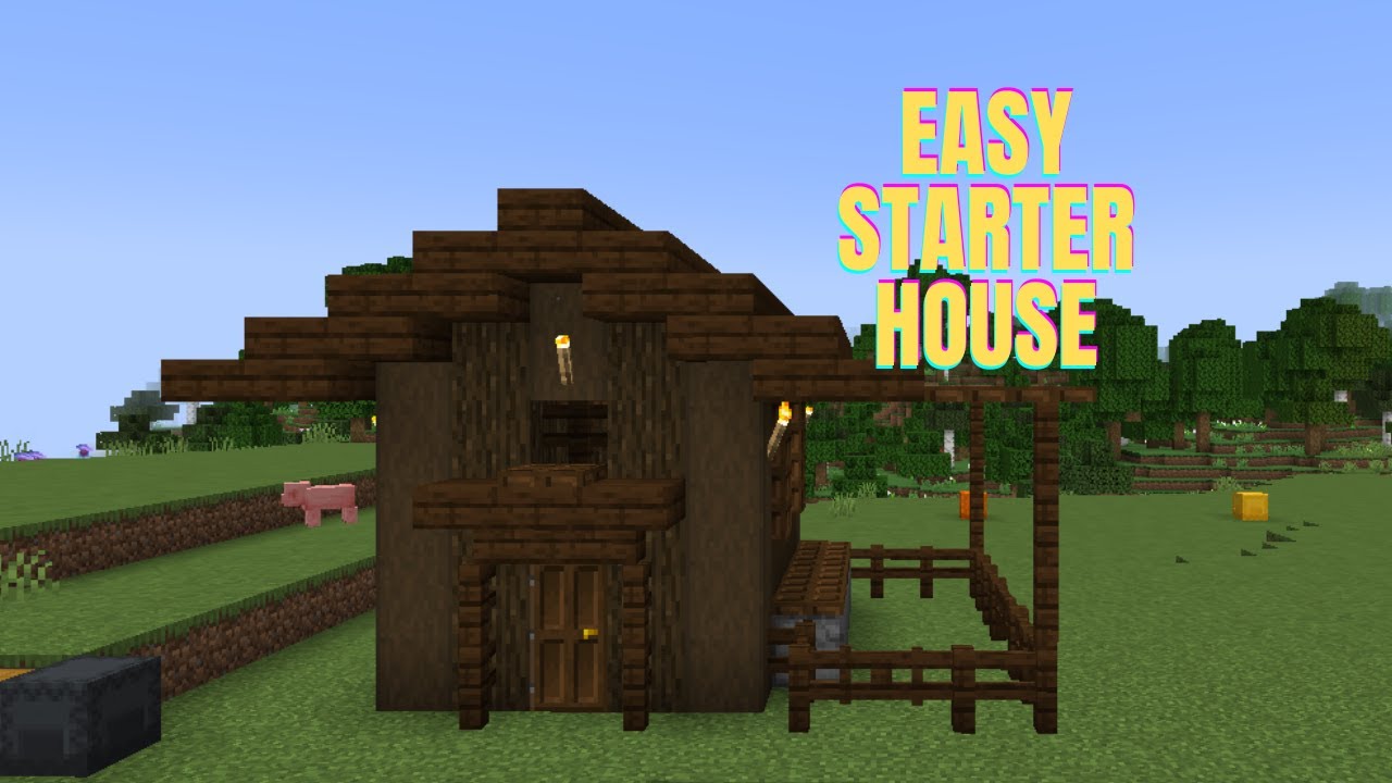 How To Build A Dark Oak Survival Starter House | Minecraft 1.20 - YouTube