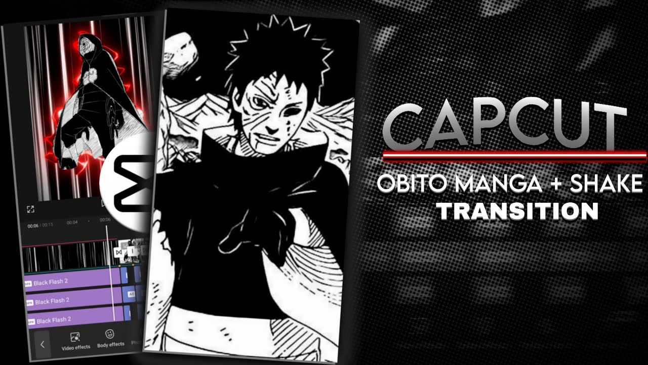 How To Make Anime Manga + Shake Transition Edit On Capcut | Capcut ...