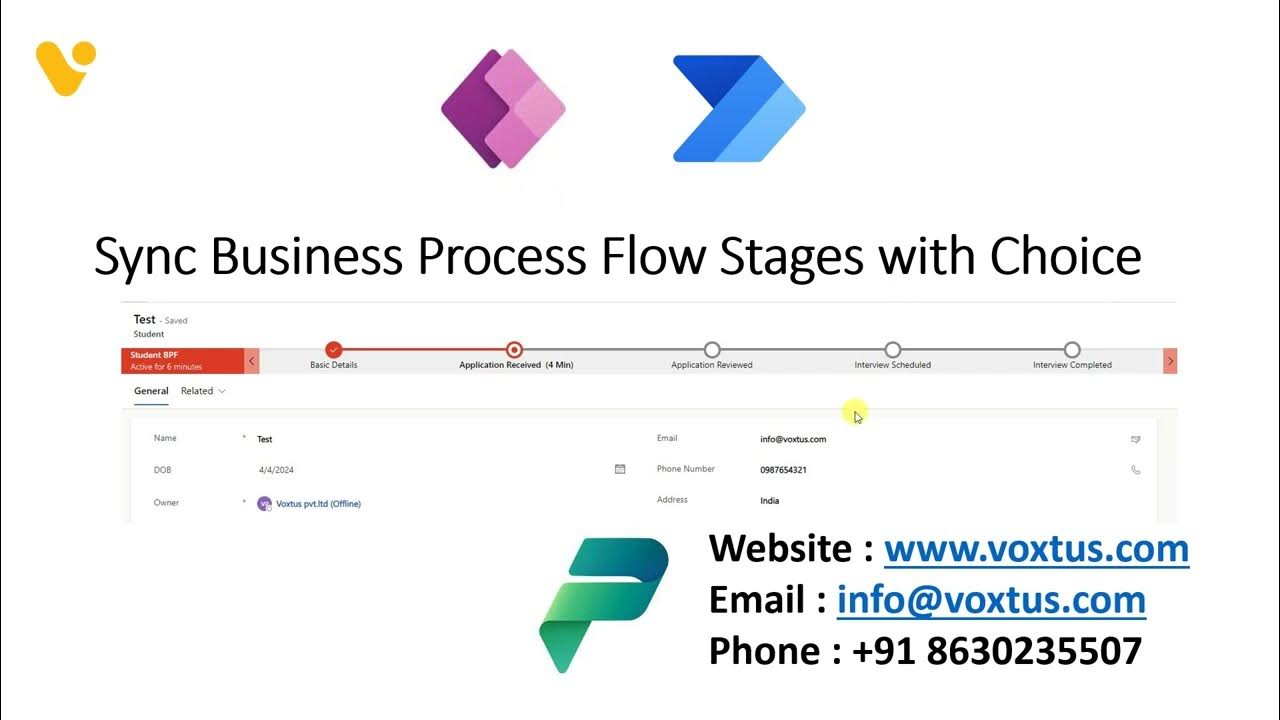 Sync Business Process Flow(BPF) Stages with Choice or Status Columns - YouTube