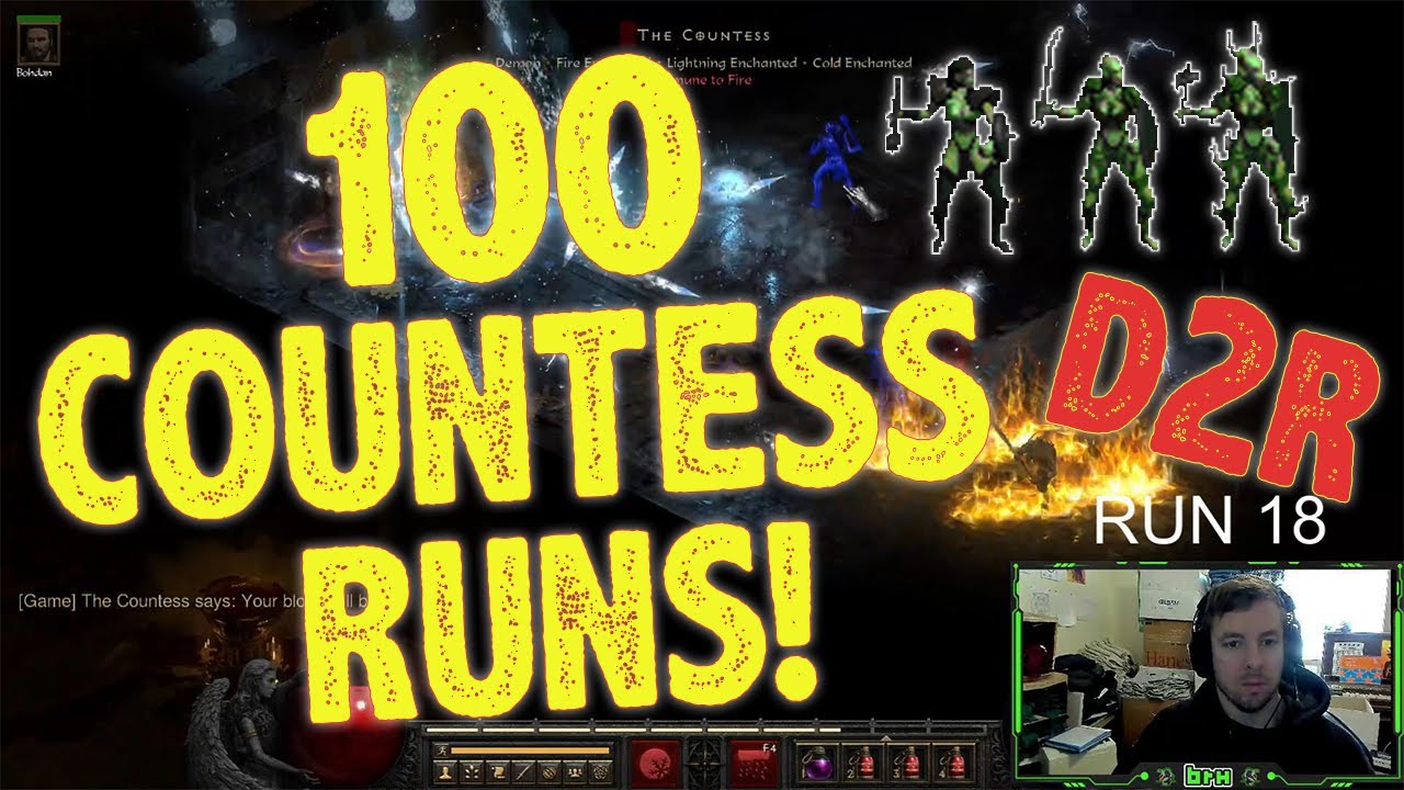 100 Countess Runs Loot Highlights Diablo 2 Resurrected MY INVENTORY IS ...